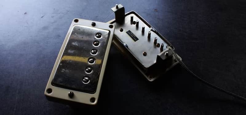 Wizz Pickups Premium Clone PAF Double Cream / Aged Covers & M-69 Rings